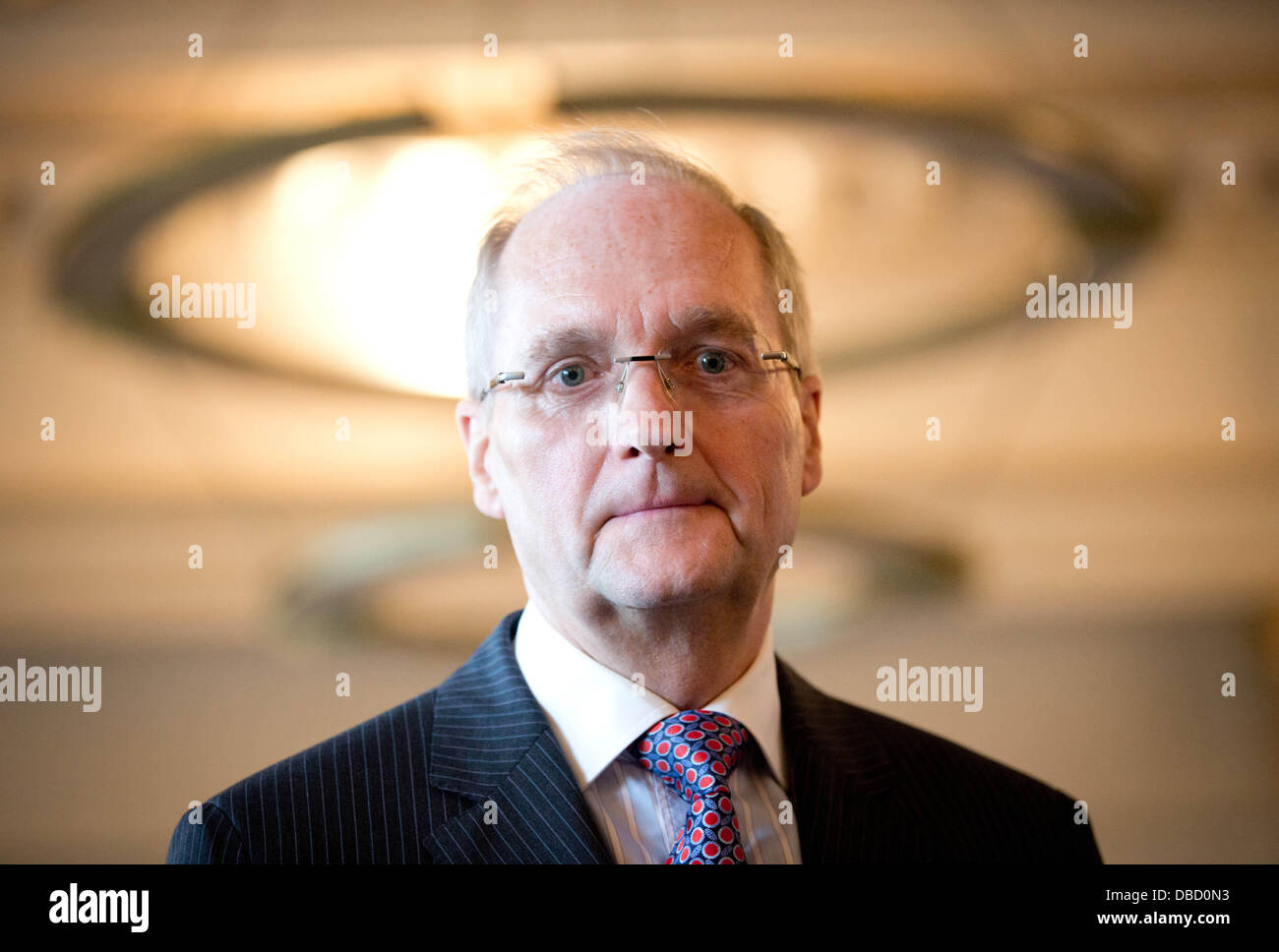 Hans Berger, former chairman of the HSH Nordbank, stands in the ...