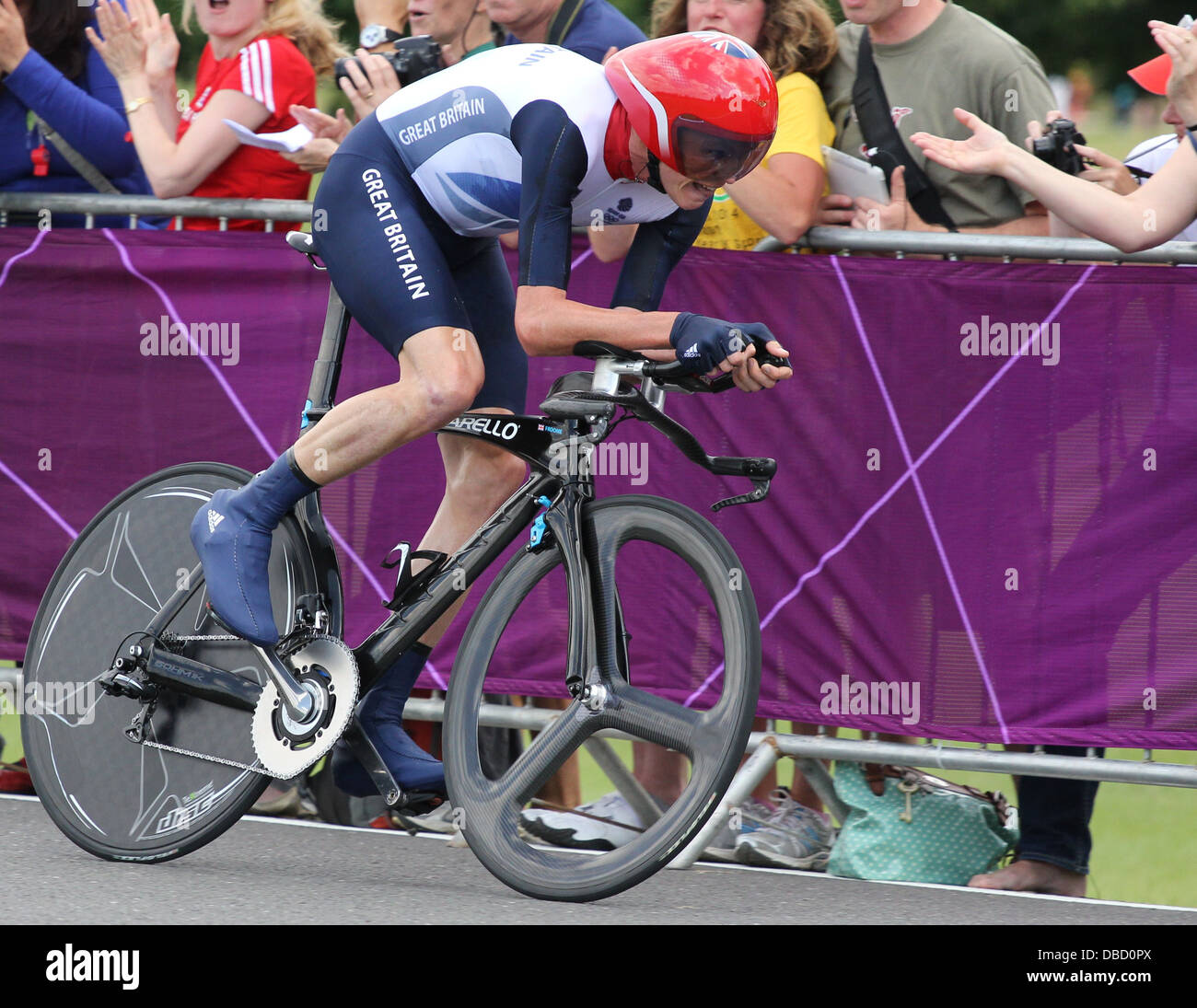 Olympics Cycling Time Trials Stock Photo - Alamy