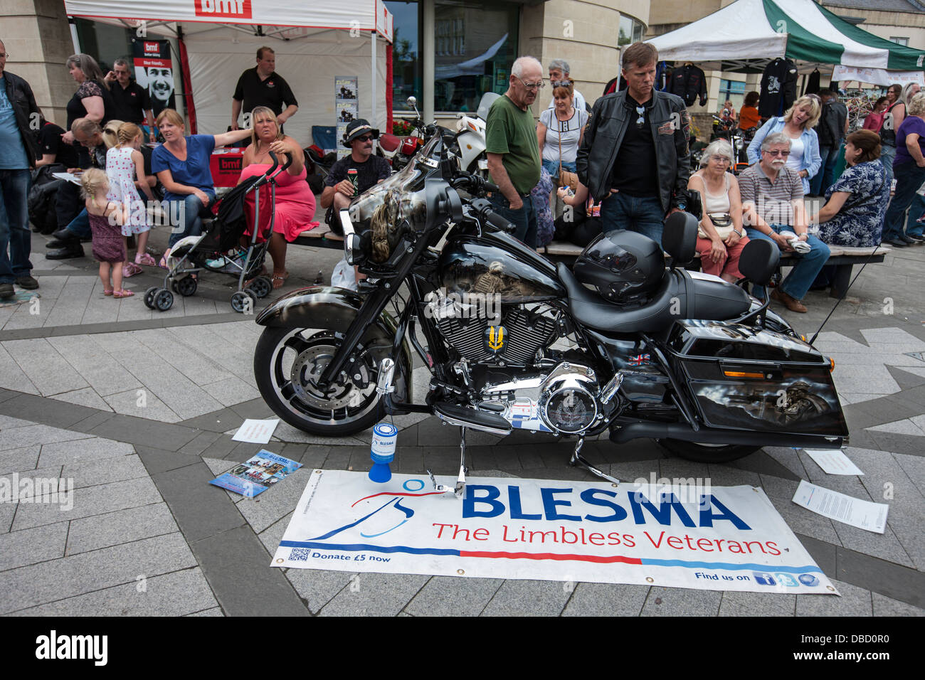 Regular UK Bike Meet and biking festival in the market town of Calne in ...
