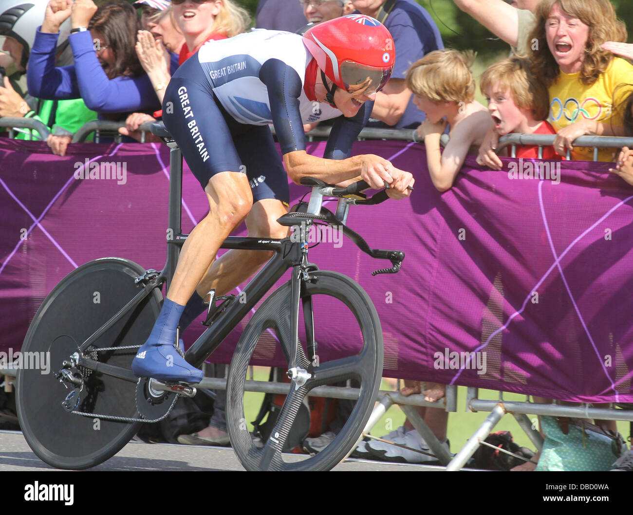 Olympics Cycling Time Trials Stock Photo - Alamy