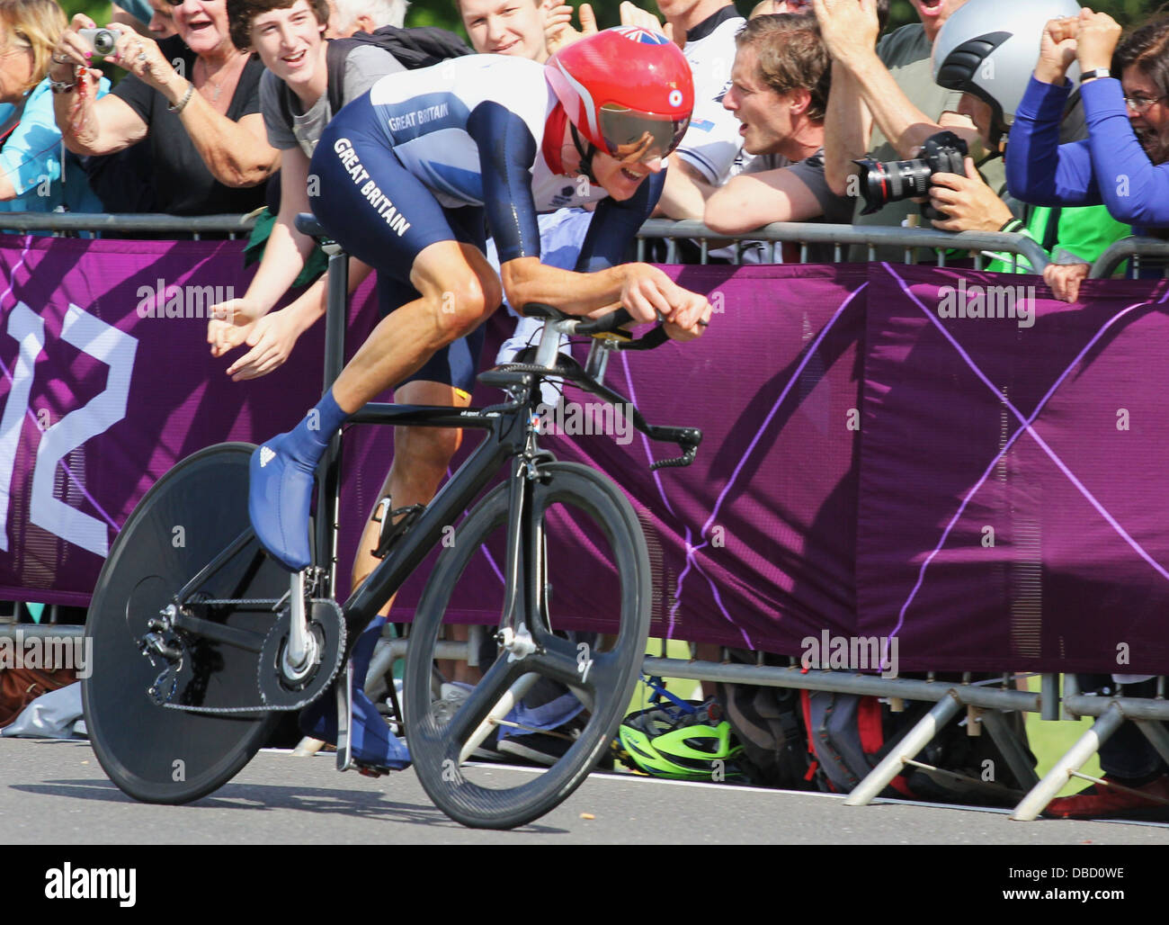 Olympics Cycling Time Trials Stock Photo - Alamy