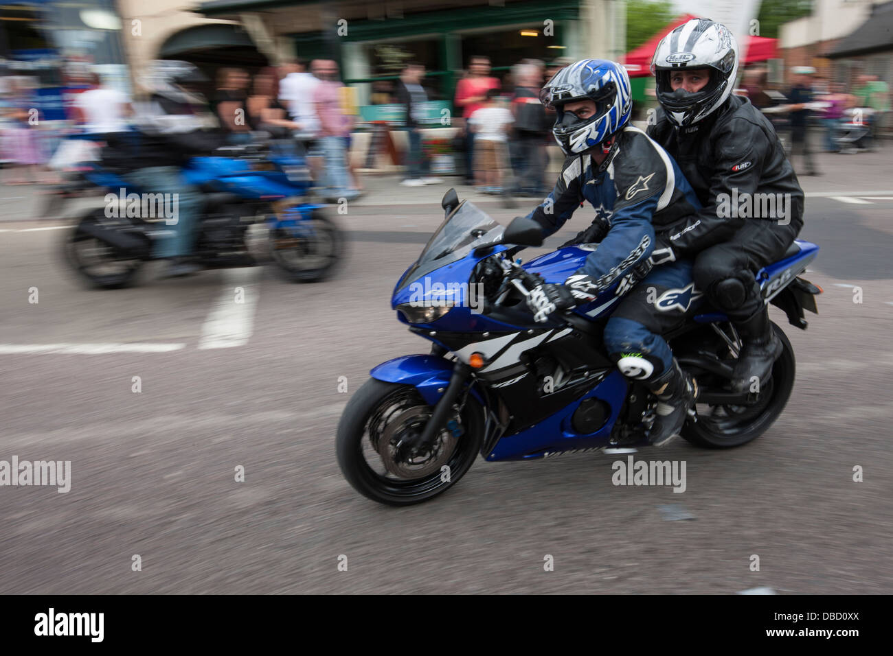 Regular UK Bike Meet and biking festival in the market town of Calne in ...