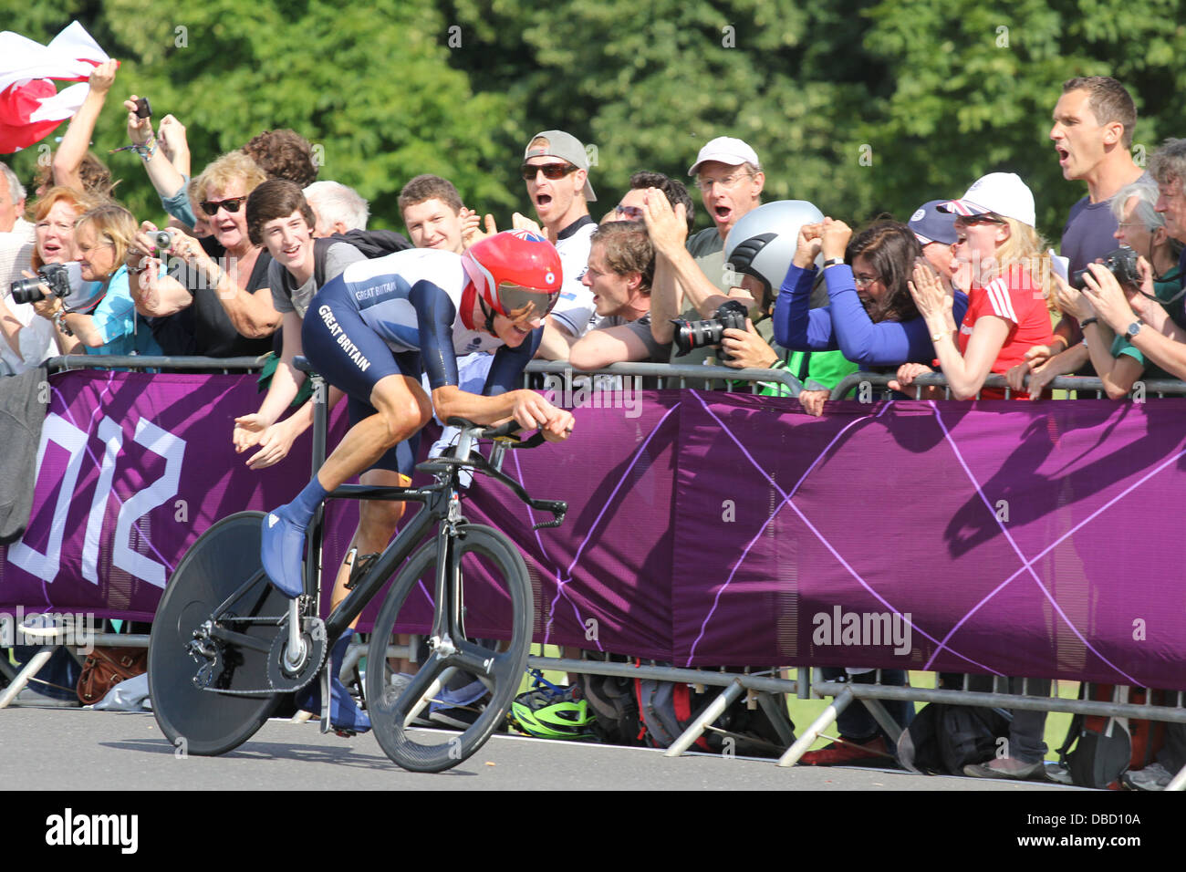 Olympics Cycling Time Trials Stock Photo - Alamy