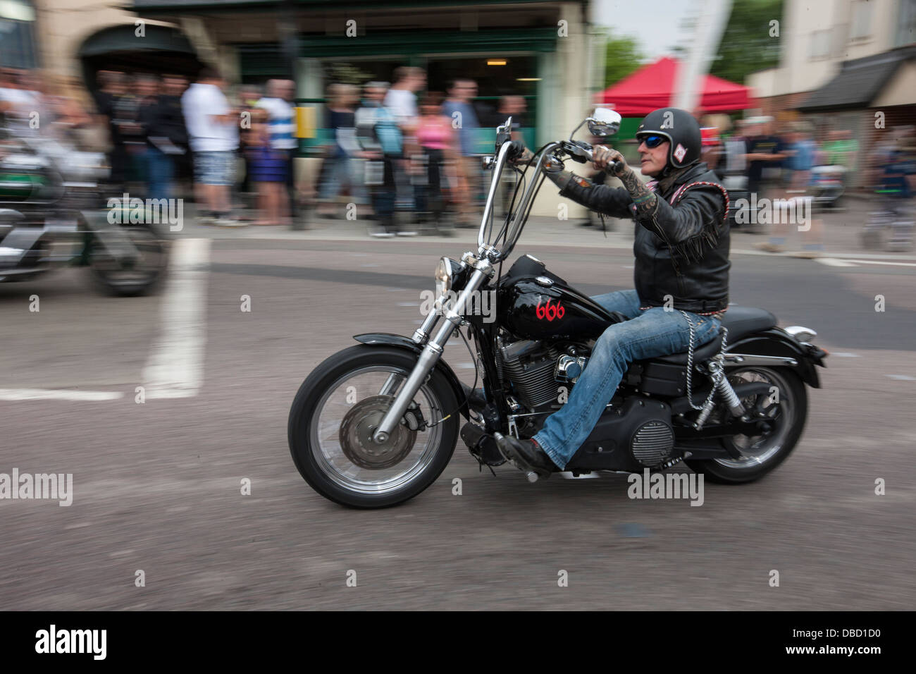 Regular UK Bike Meet and biking festival in the market town of Calne in ...