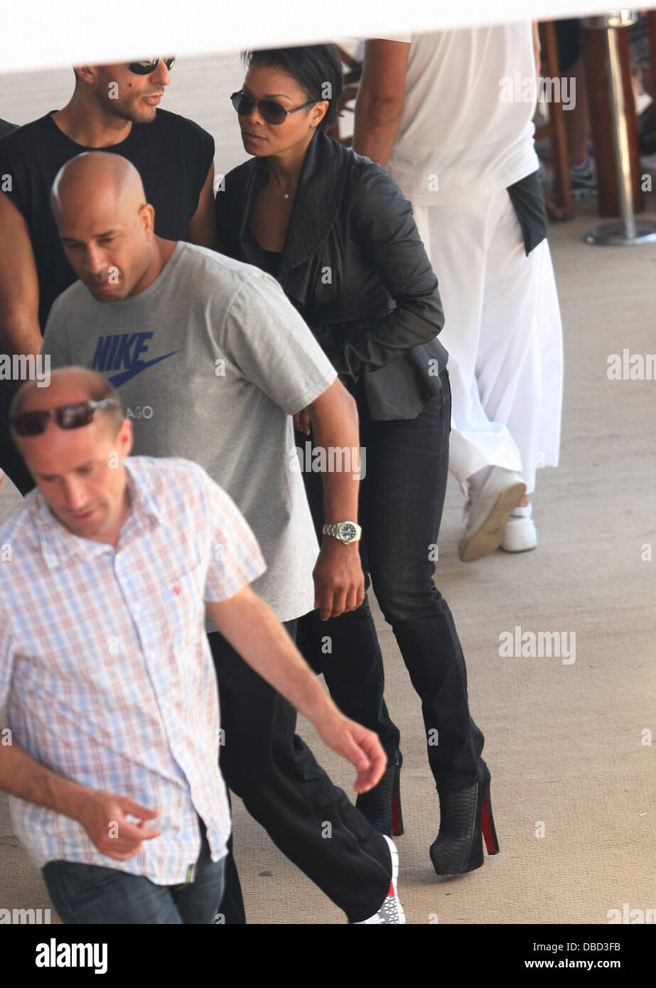 Janet Jackson and boyfriend Wissam Al Mana out and about during the ...