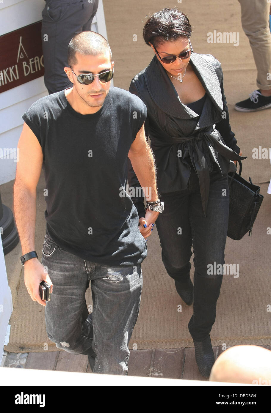 Janet Jackson and boyfriend Wissam Al Mana out and about during the ...