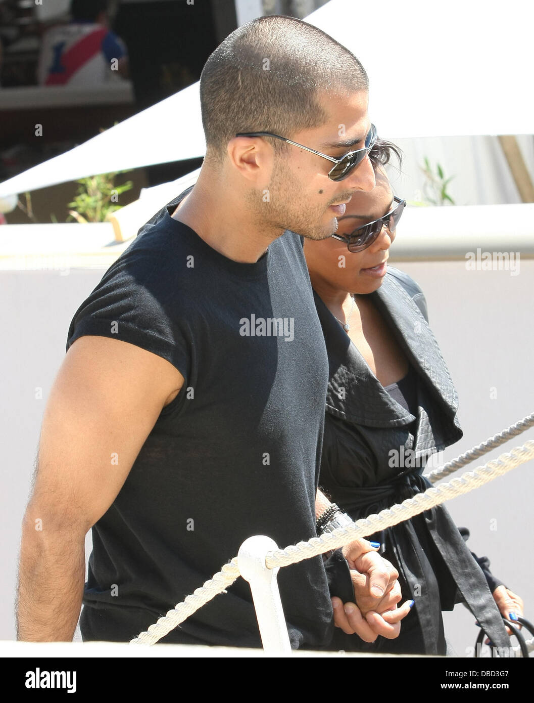 Janet Jackson and boyfriend Wissam Al Mana out and about during the ...