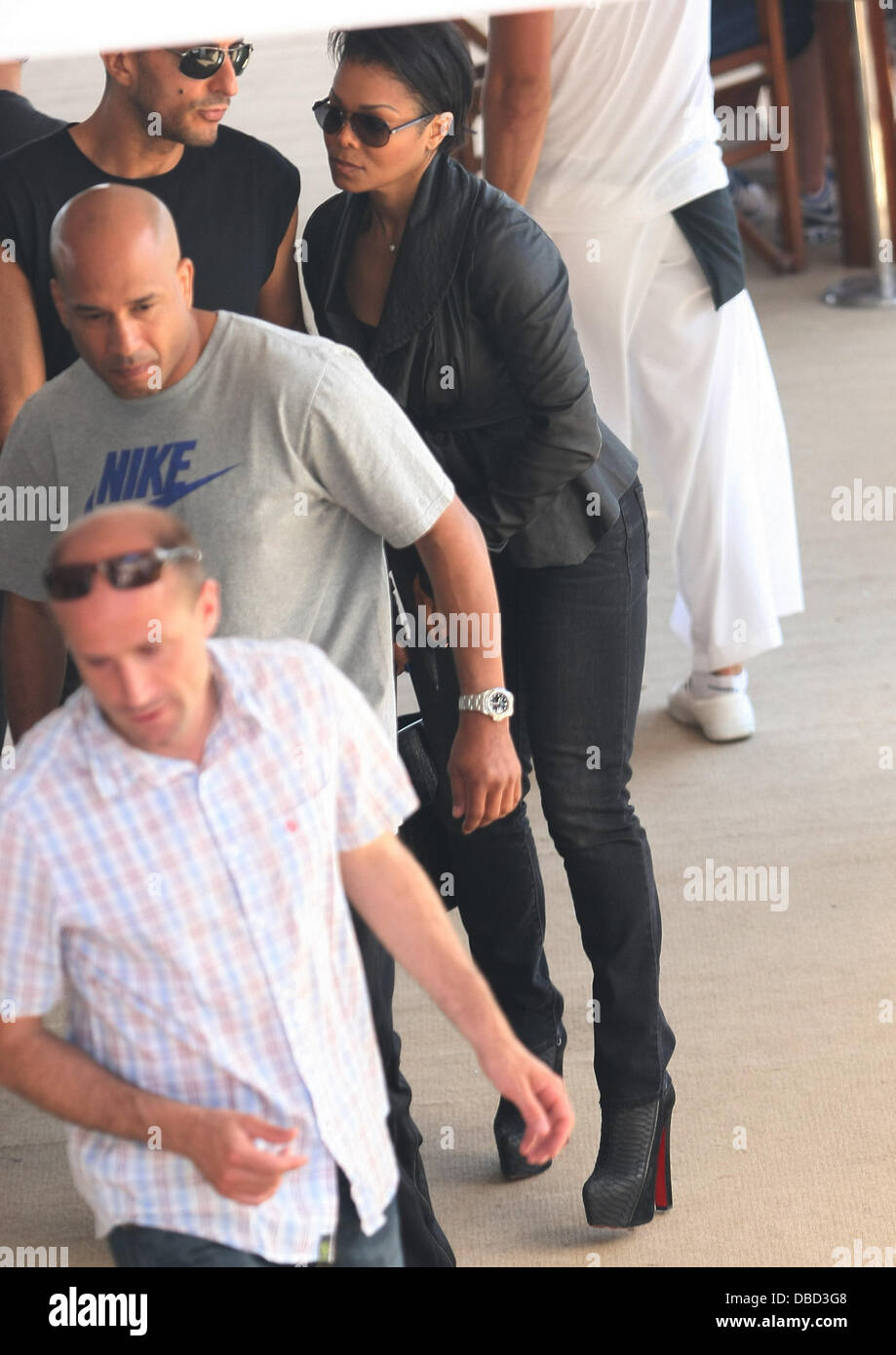 Janet Jackson and boyfriend Wissam Al Mana out and about during the ...