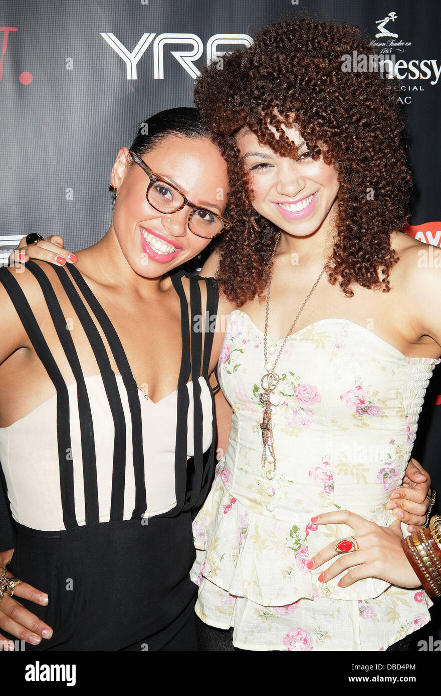 Elle Varner and Daisha Graf attend YRB magazine issue release party at ...