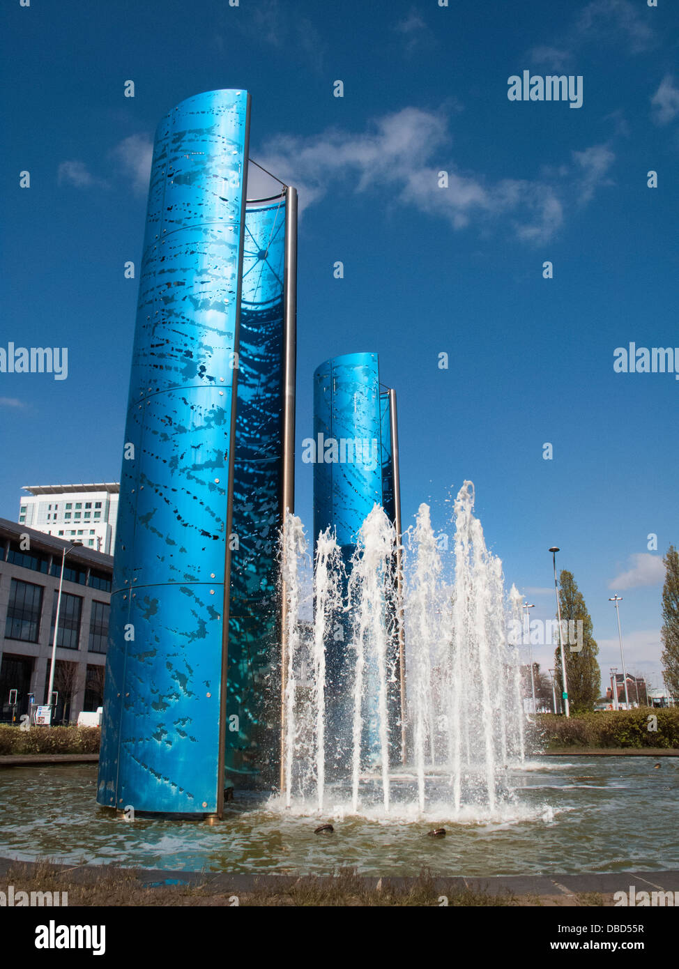 Callaghan square fountains cardiff hi-res stock photography and images ...