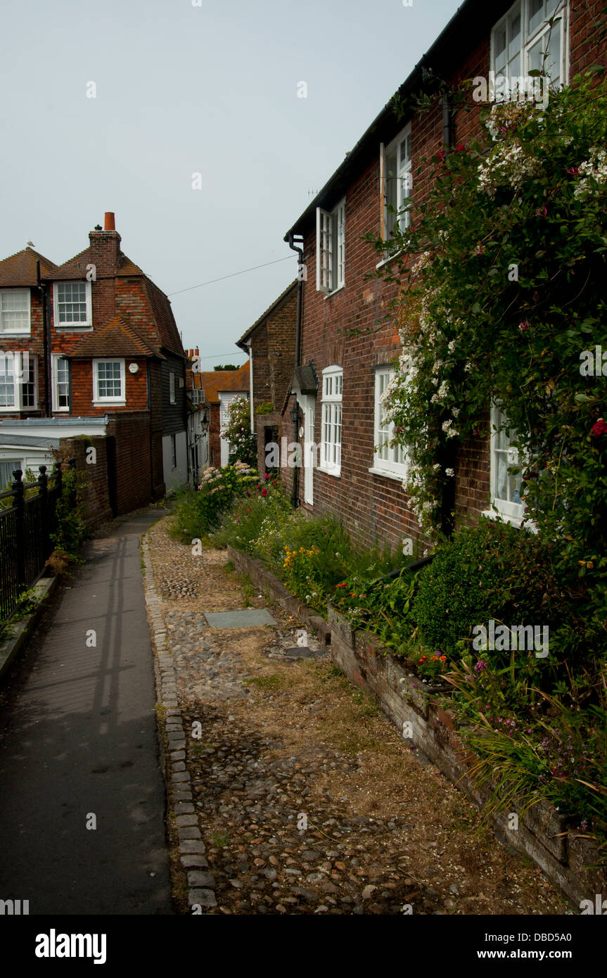 Rye east Sussex coastal cinque port ancient medieval town. traders ...