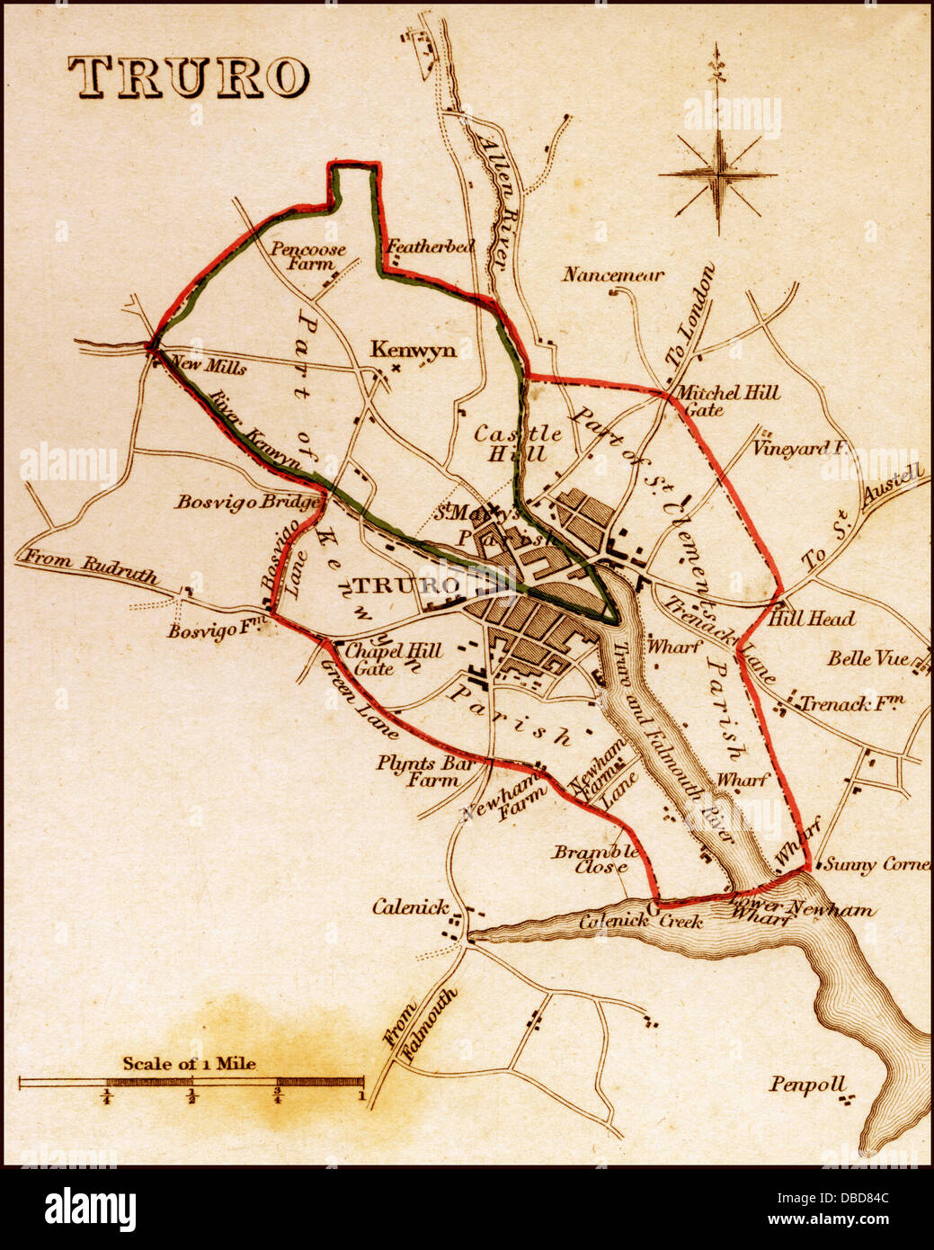 Highertown Truro Map at Declan Odriscoll blog