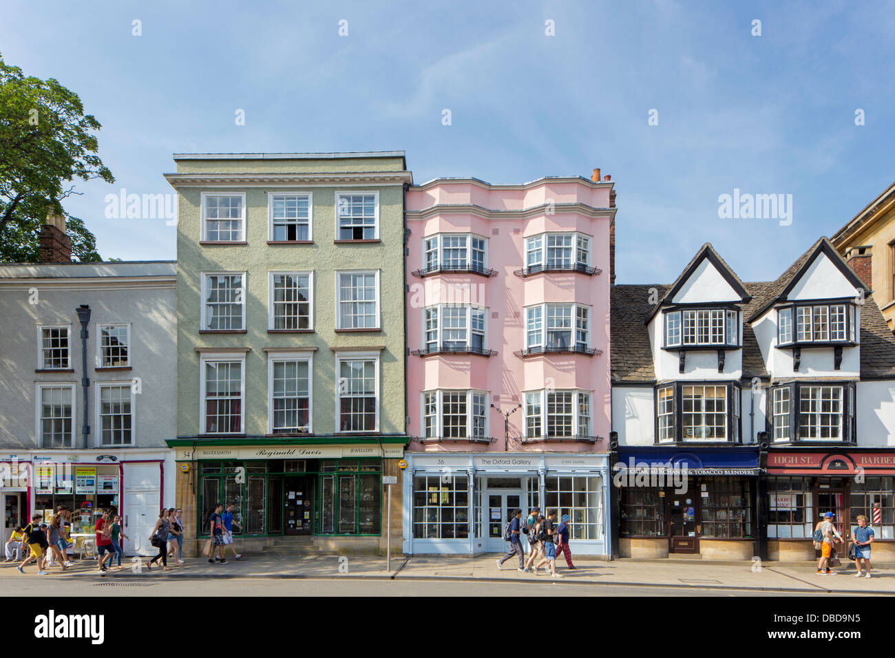 Shops in english historic high street hi-res stock photography and ...