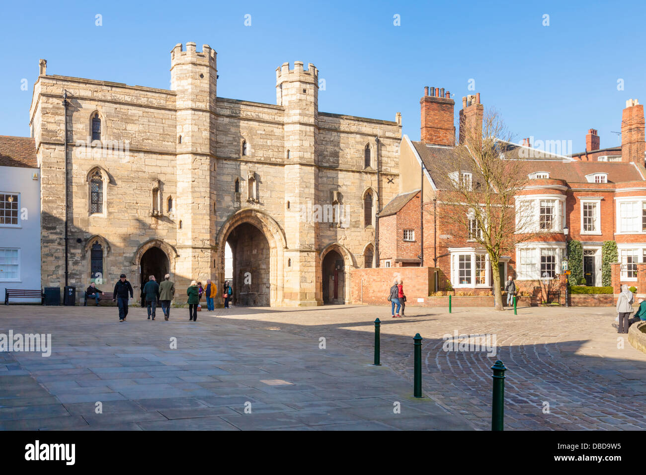 Exchequer Gate, Lincoln, UK Stock Photo - Alamy