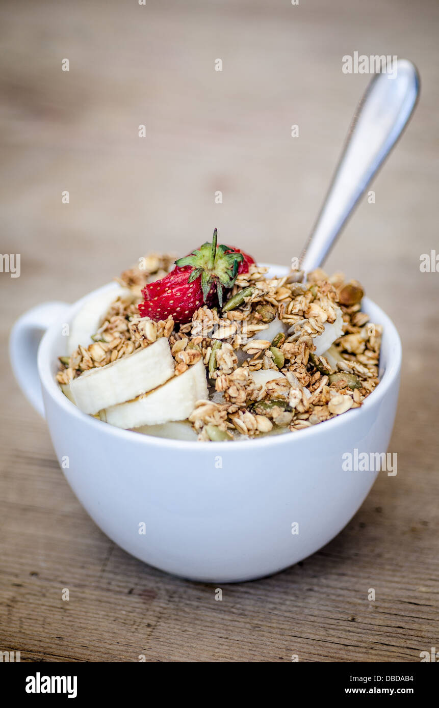 Muesli breakfast cereal Stock Photo - Alamy