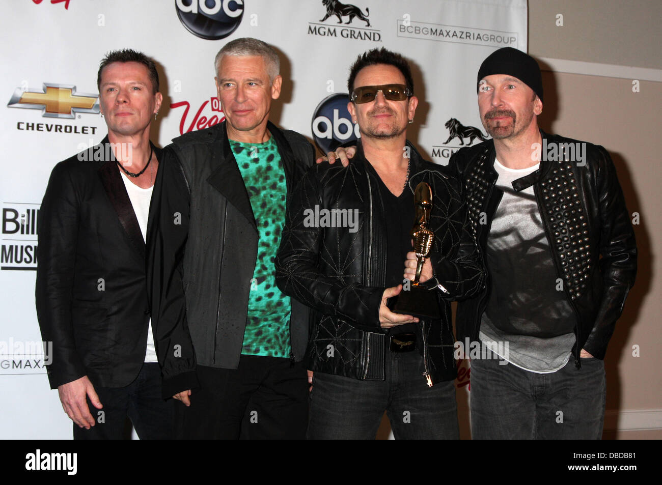 U2 (Larry Mullen Jr, Adam Clayton, Bono and The Edge) at the 2011 ...