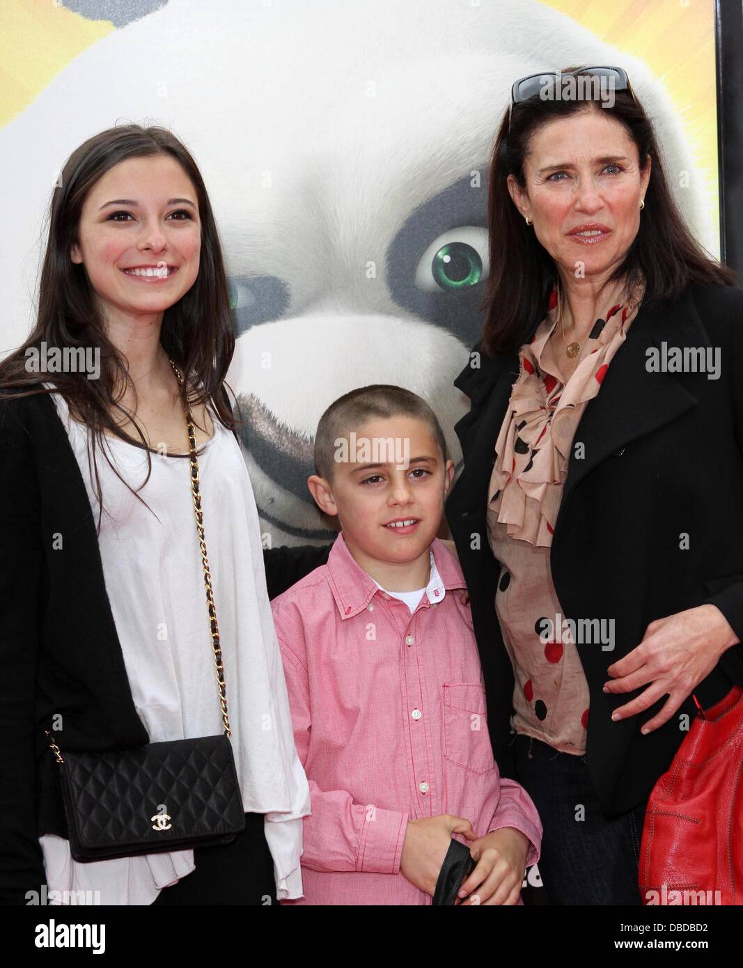 Mimi Rogers and family Los Angeles premiere of 'Kung Fu Panda 2' held ...