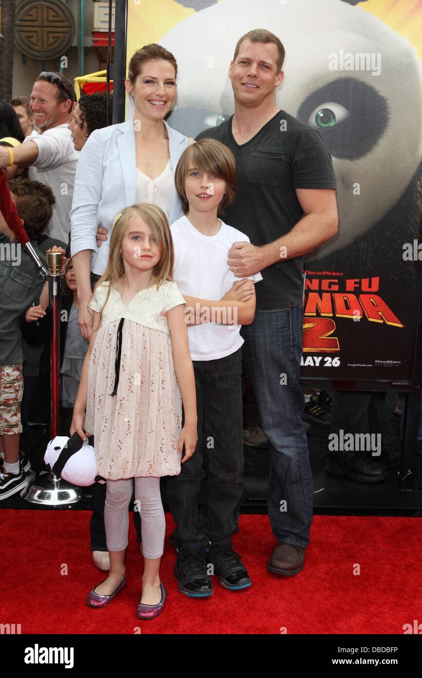 Tim Griffin and family Los Angeles premiere of 'Kung Fu Panda 2' held ...