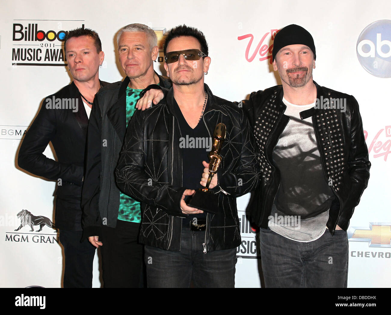 Adam Clayton, Larry Mullen, Bono, The Edge of U2 The 2011 Billboard ...