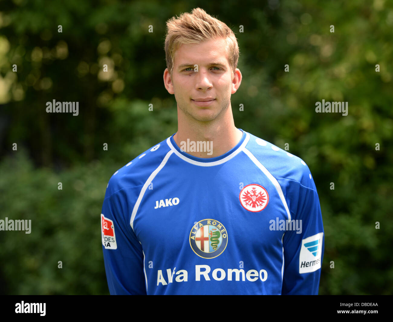 Felix Wiedwald, player of German Bundesliga club Eintracht Frankfurt ...