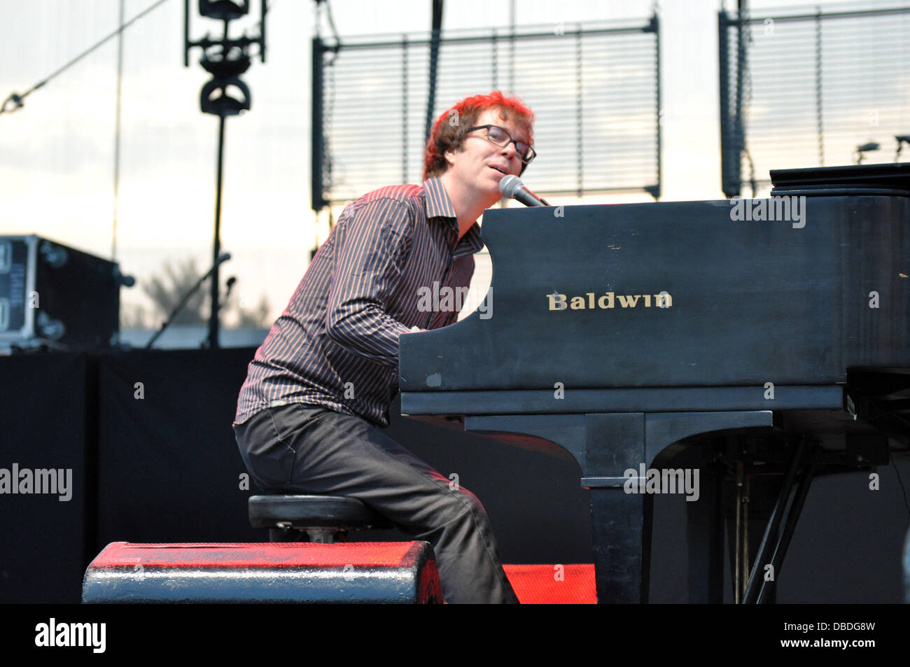 Raleigh, North Carolina, USA. 27th July, 2013. Singer and pianist BEN ...
