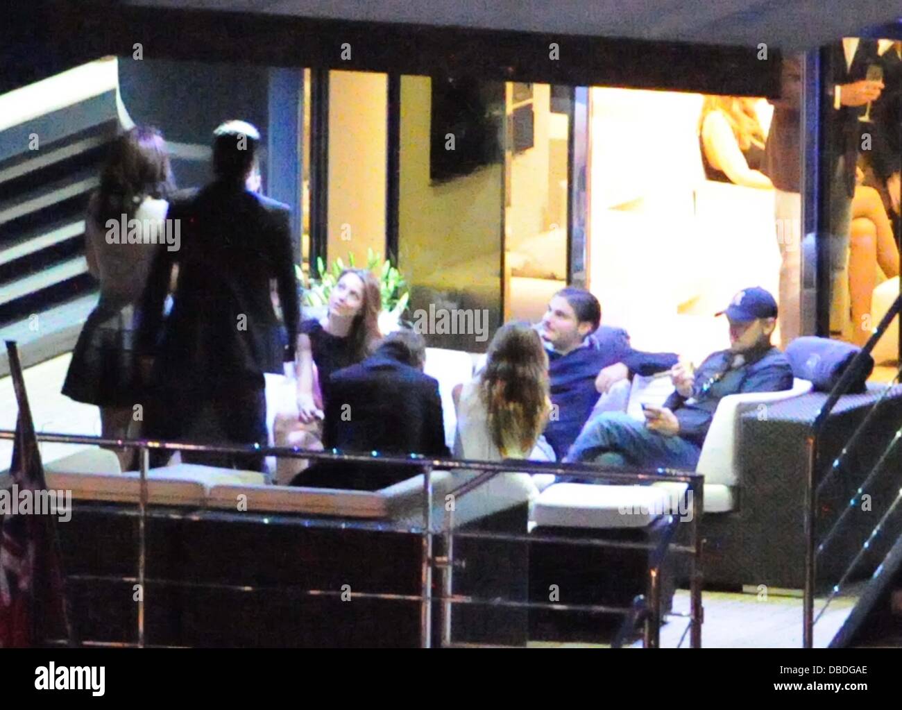 Leonardo DiCaprio relaxes with friends while cruising on a yacht in ...