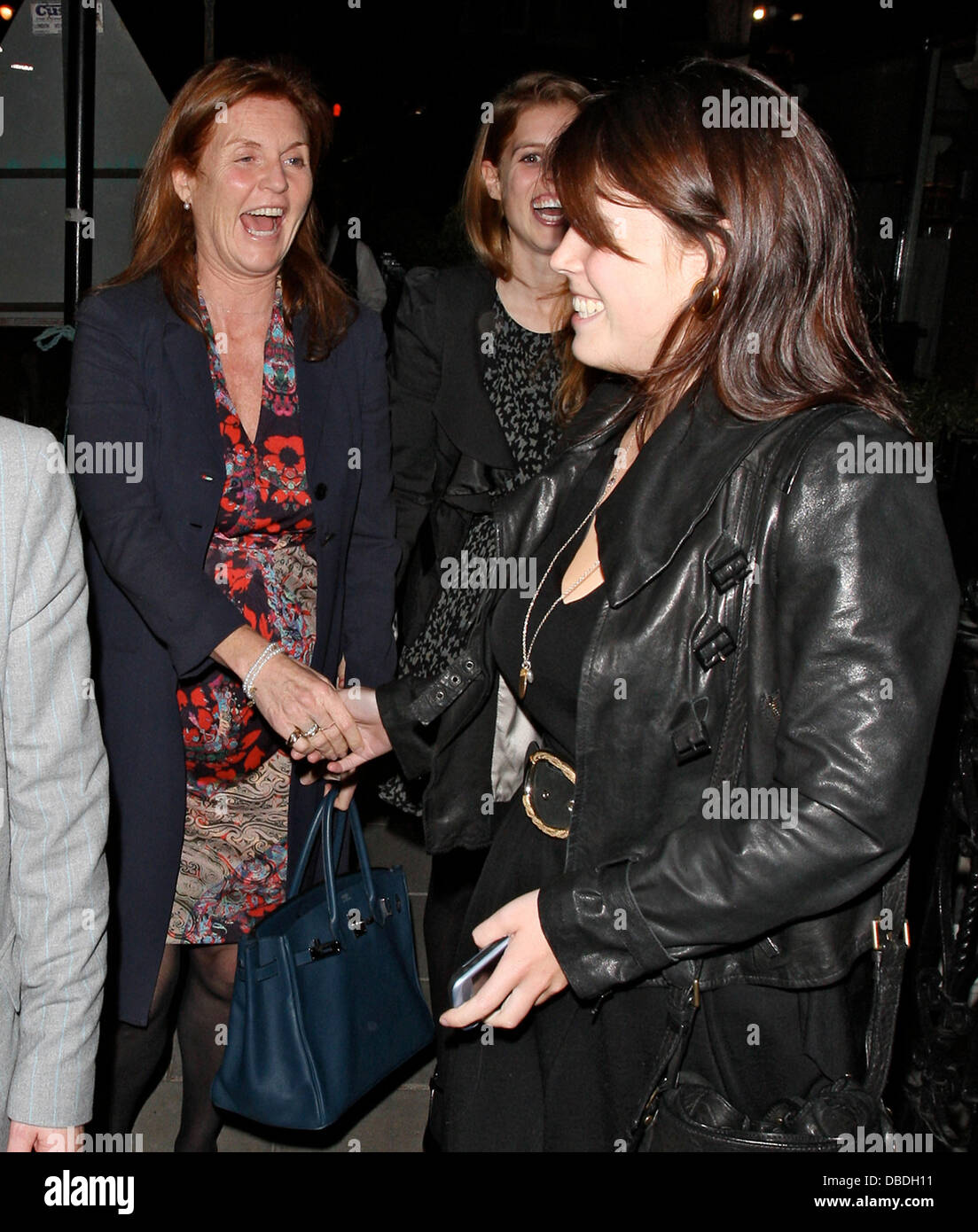 Princess Eugenie and Beatrice and their mother Sarah Ferguson, Duchess ...