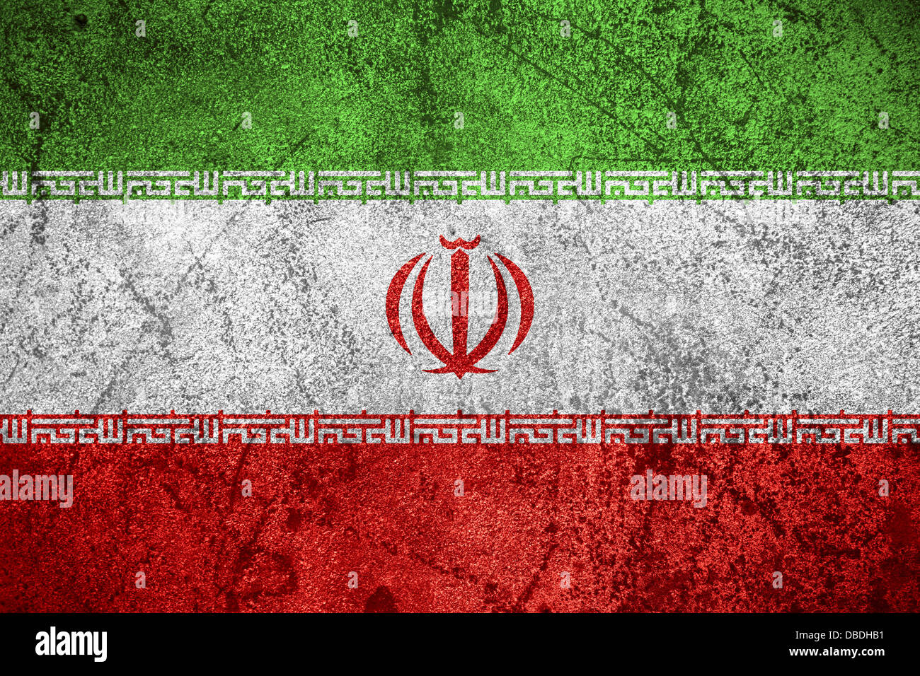 flag of Iran or Iranian banner on rough metal background Stock Photo ...