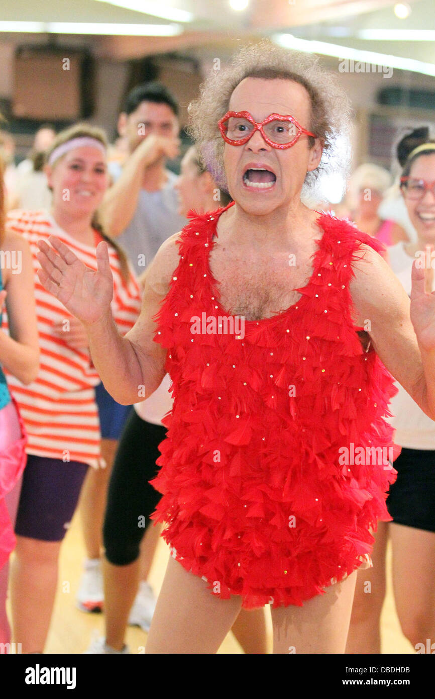 Richard Simmons The flamboyant fitness guru arrives at his aerobics ...
