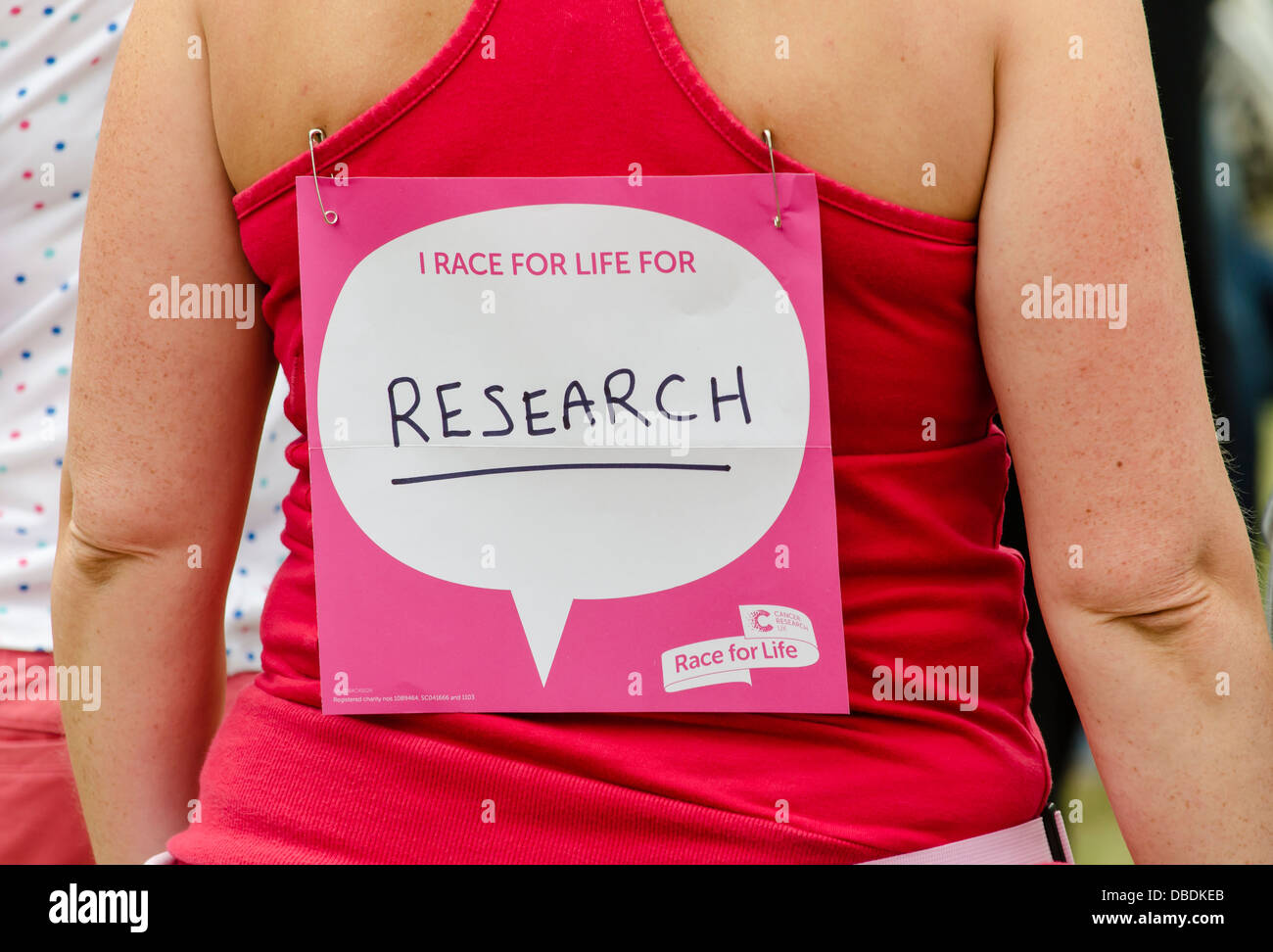 woman competing in the race for life UK Stock Photo - Alamy