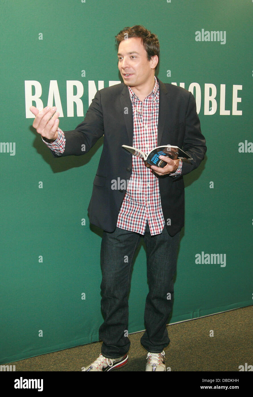 Jimmy Fallon at a book signing for his new book Thank You Notes at ...