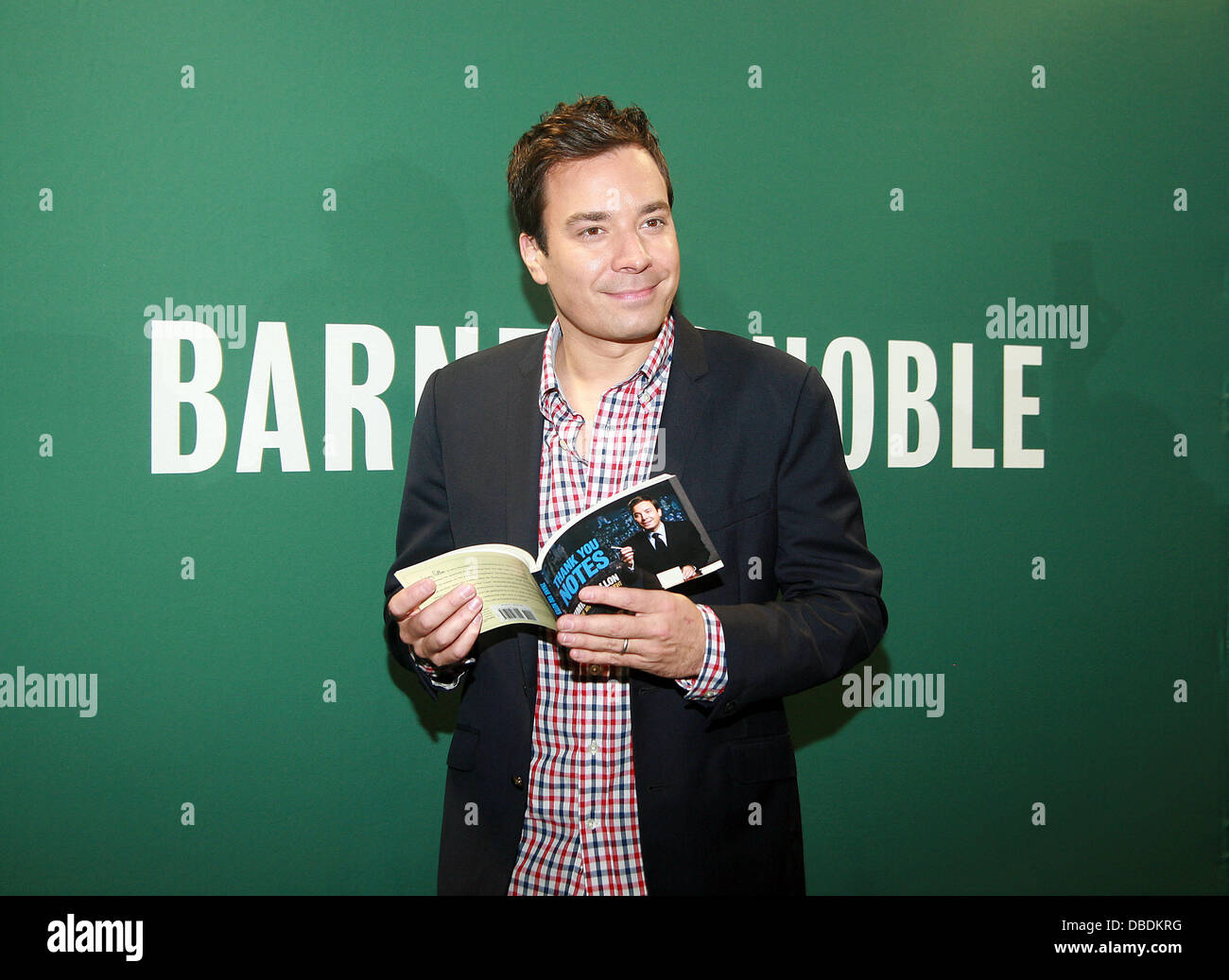 Jimmy Fallon at a book signing for his new book Thank You Notes at ...