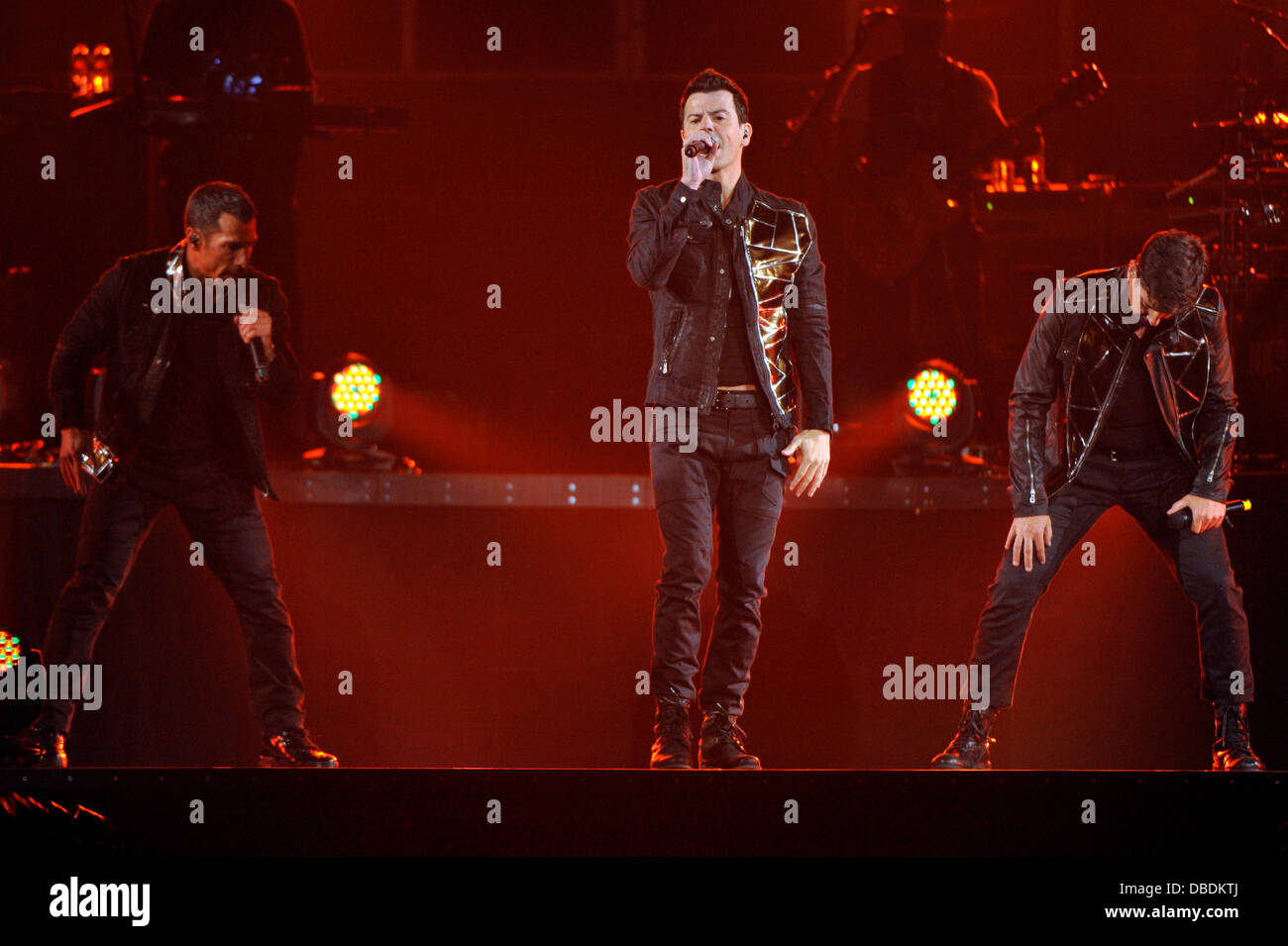 Jordan Knight of New Kids of the Block performing live in concert on ...
