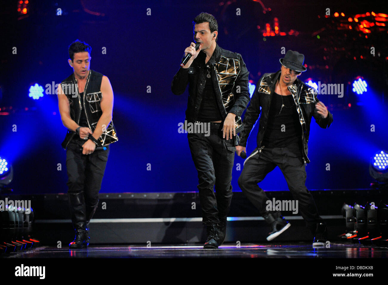 Jordan Knight of New Kids on the Block performing live in concert on ...