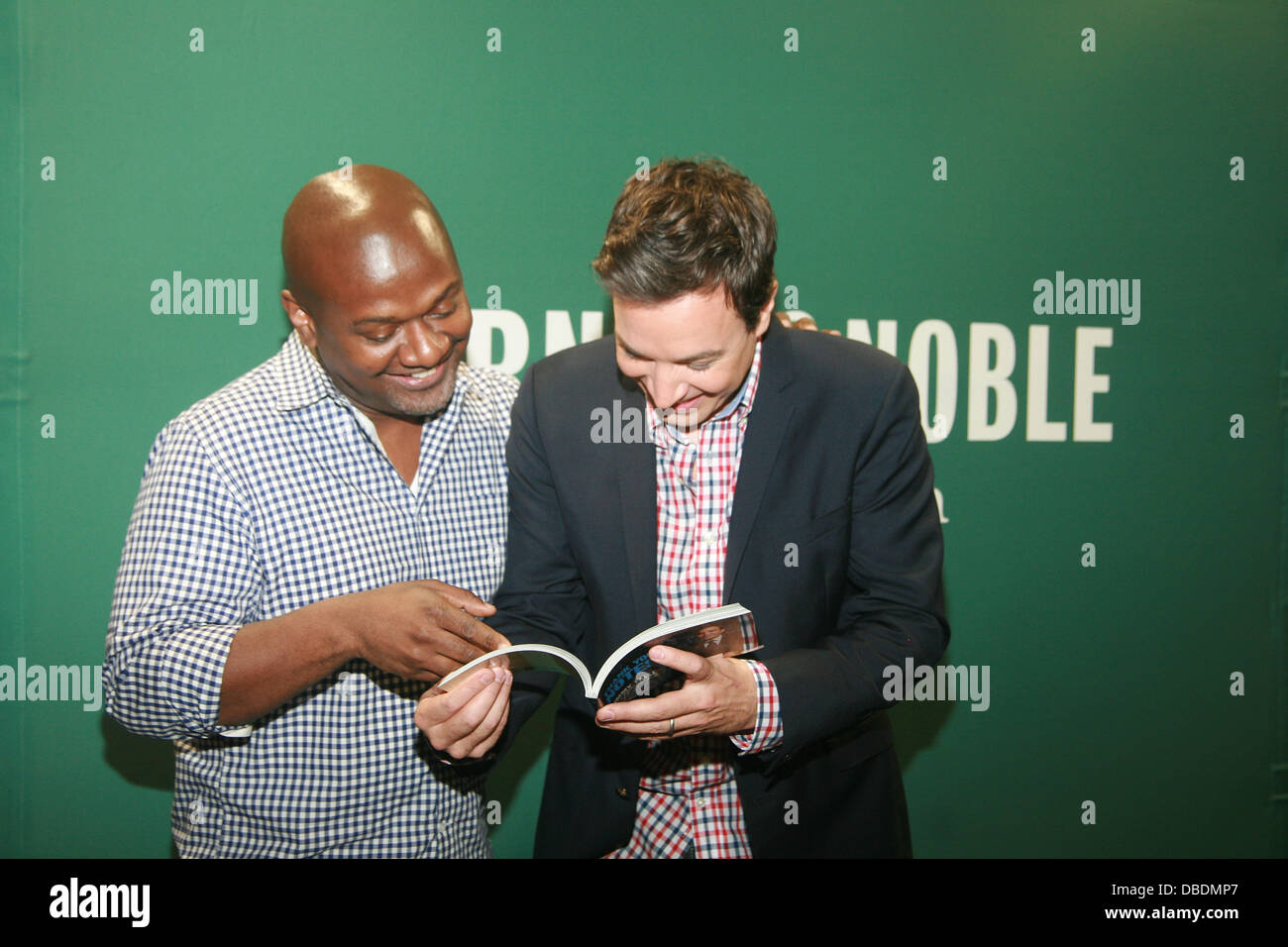 James Poyser of The Roots and Jimmy Fallon at a book signing for his ...