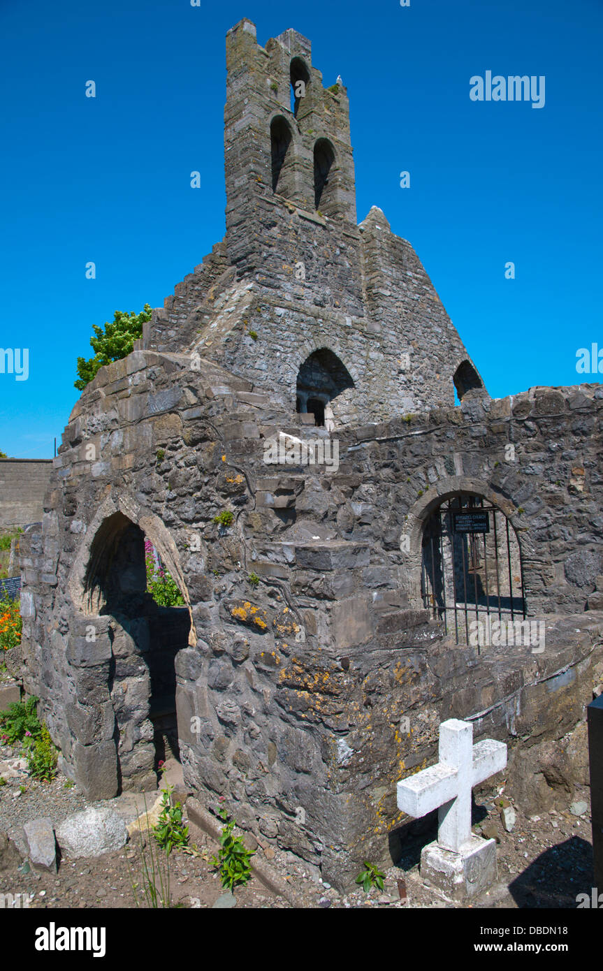 St Mary's church the Howth abbey and graveyard Howth peninsula near ...