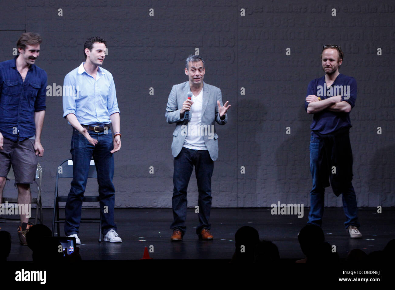 Lee Pace, Wayne Alan Wilcox, Joe Mantello and John Benjamin Hickey Post ...
