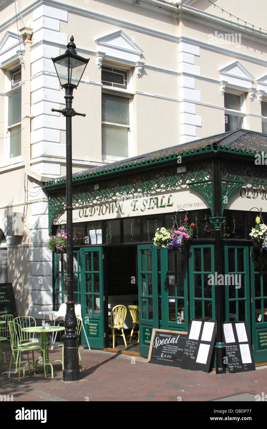 Old Town T Stall Cafe at Market Place Margate Kent Stock Photo - Alamy
