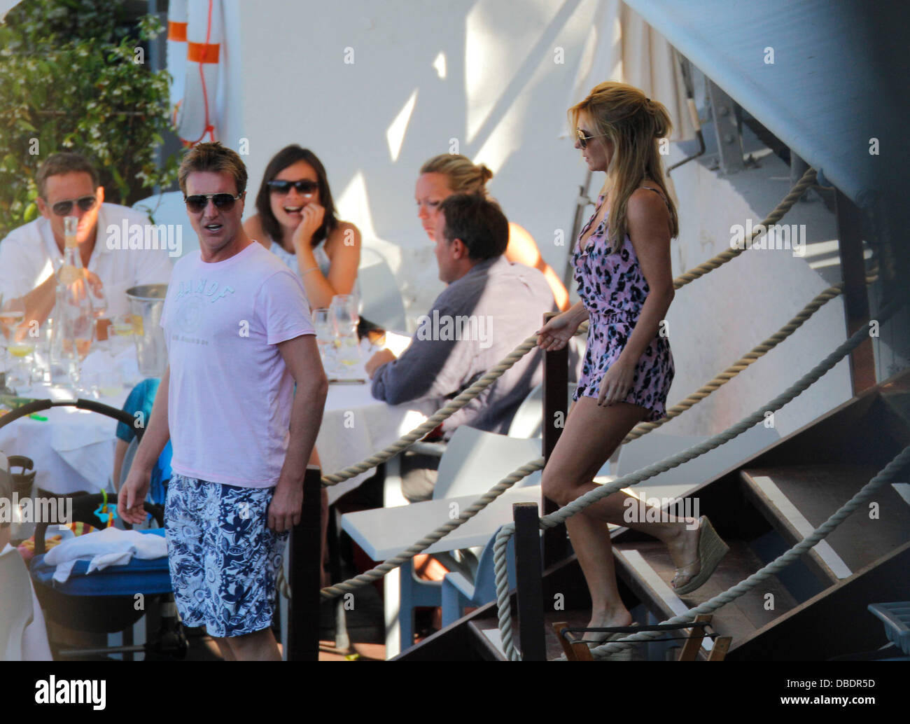 Geri Halliwell and Henry Besxckwith head for lunch in Saint-Jean-Cap ...