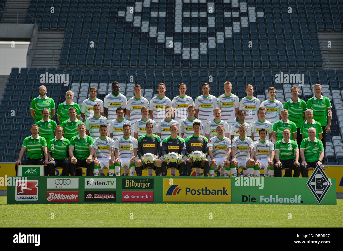 Official team photo of German Bundesliga club Borussia Mönchengladbach ...