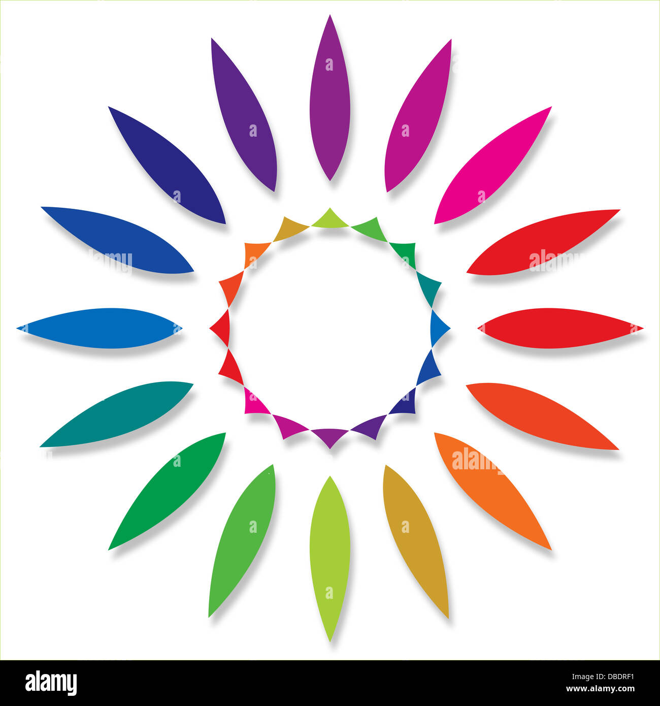 round color palette against white background, abstract vector art ...