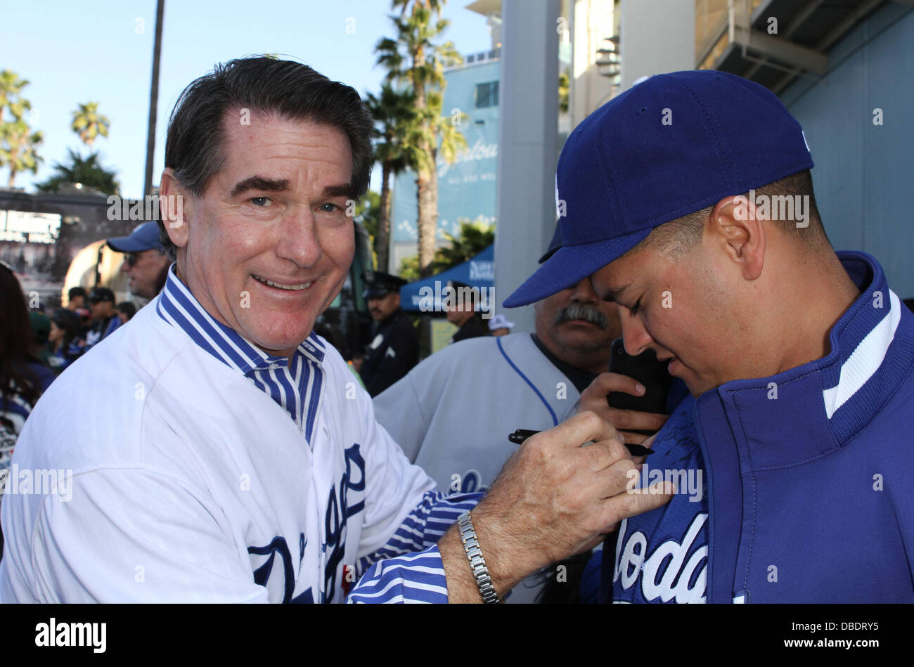 Steve Garvey and a fan 2nd Annual Bark In The Park held at Dodgers ...