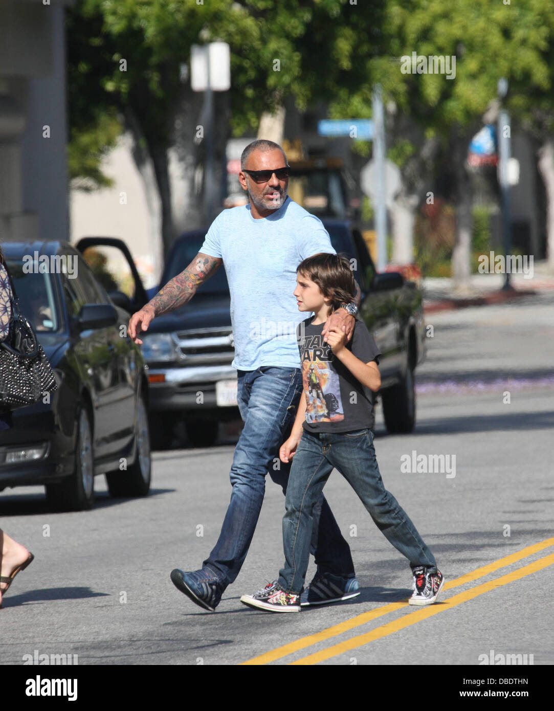 Christian Audigier takes his three sons, Dylan, Rocco and Vitto, to ...