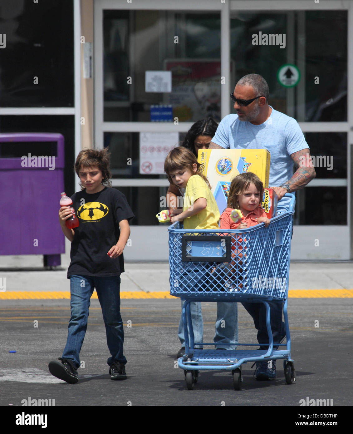 Christian Audigier takes his three sons, Dylan, Rocco and Vitto, to ...