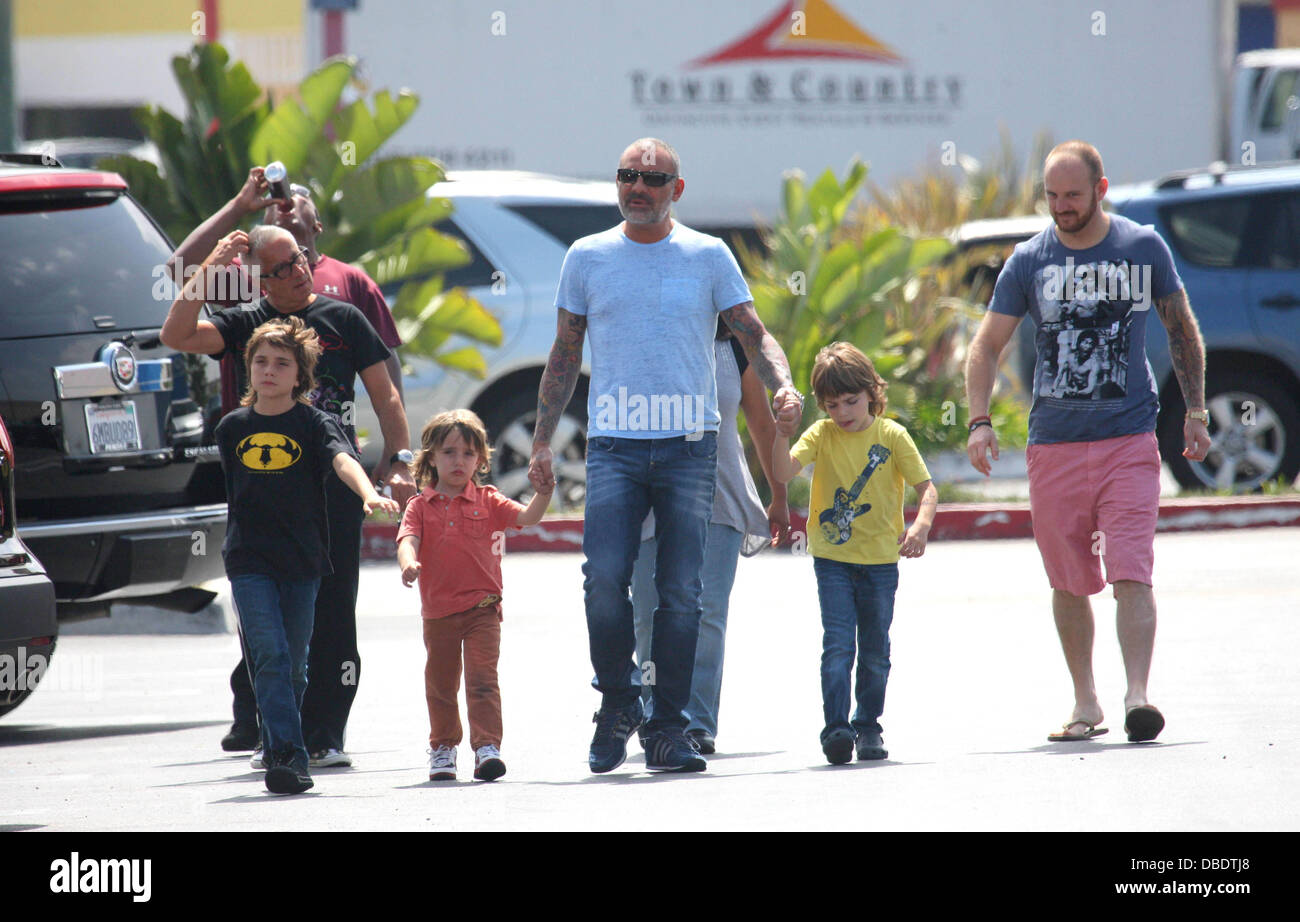Christian Audigier takes his three sons, Dylan, Rocco and Vitto, to ...