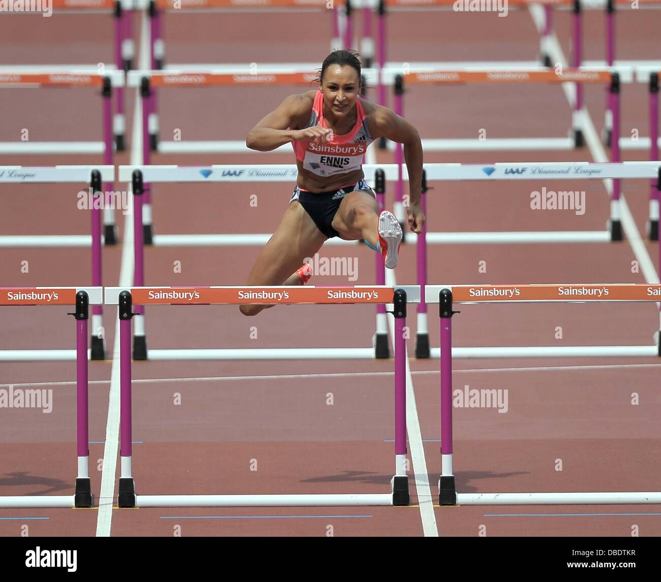 2013 jessica ennis hill gbr sainsburys hi-res stock photography and ...