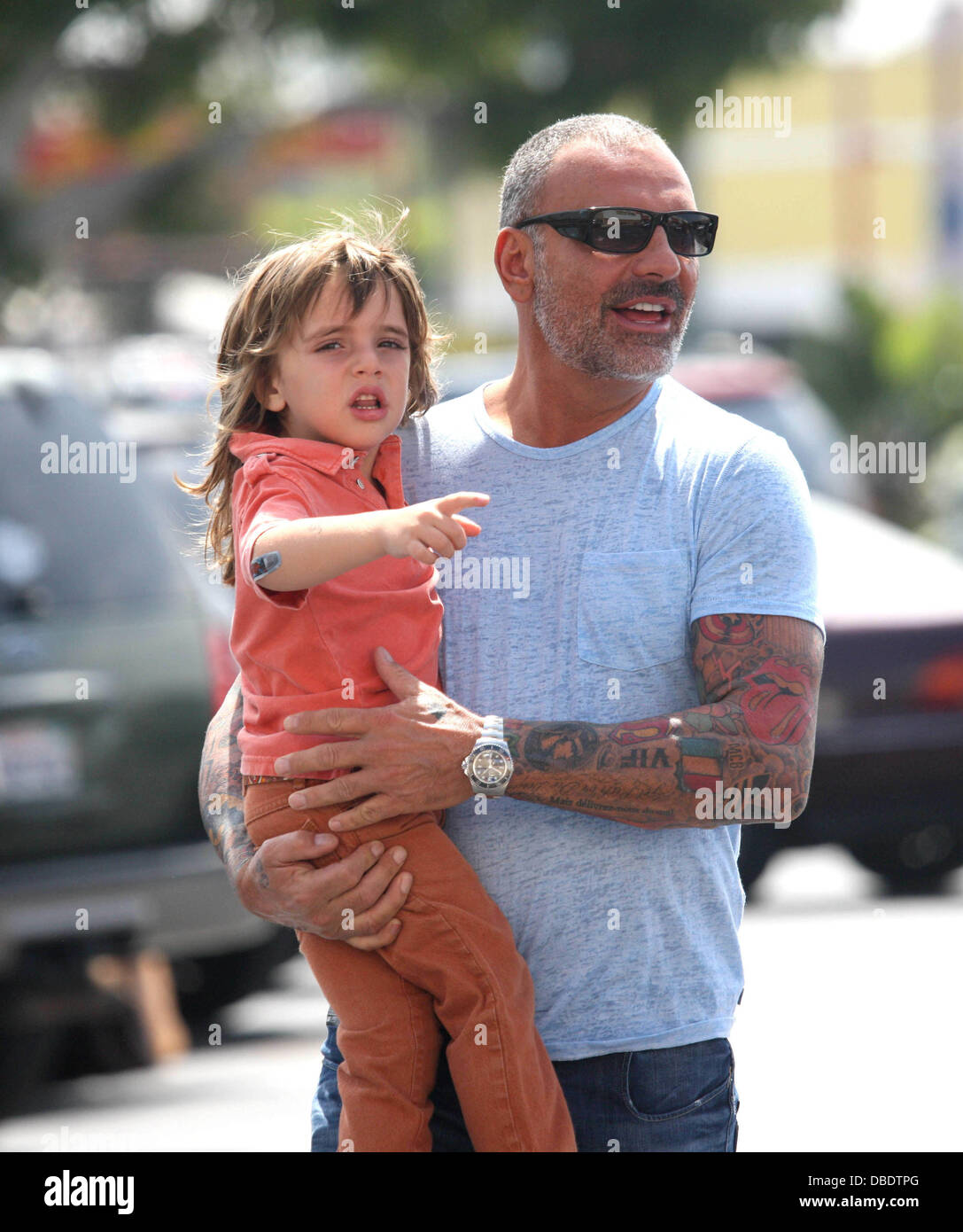 Christian Audigier takes his three sons, Dylan, Rocco and Vitto, to ...