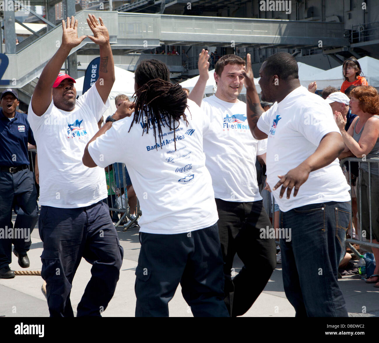 USS Intrepid crew Visiting members of the armed forces square off in ...