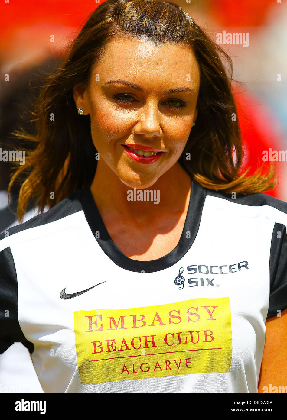 Michelle Heaton The Celebrity Soccer Six tournament held at The Valley ...