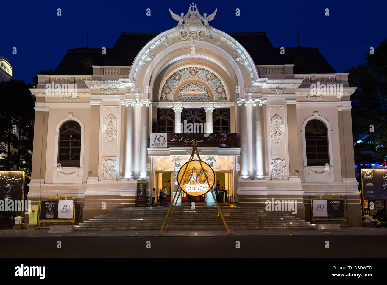 Saigon opera house night in hi-res stock photography and images - Alamy